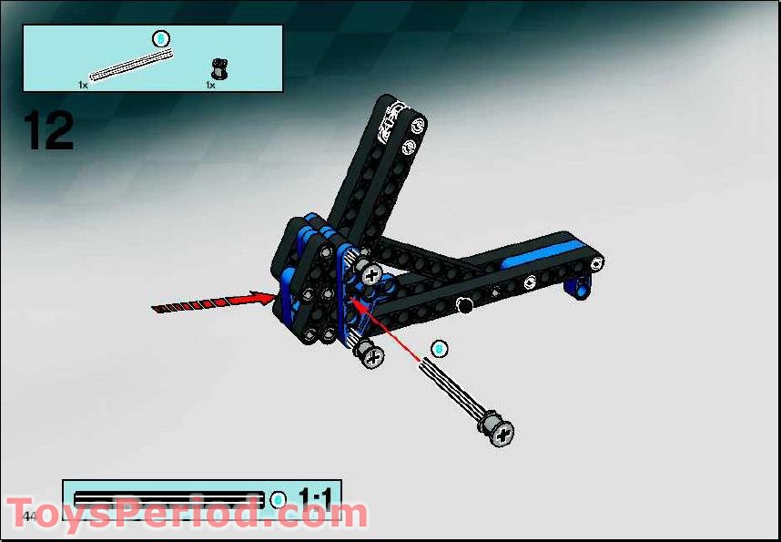 LEGO 8646 Speed Slammer Bike Instructions and Parts List
