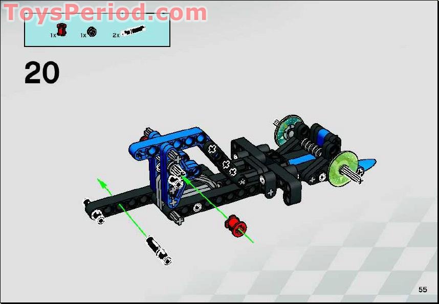 LEGO 8646 Speed Slammer Bike Instructions and Parts List