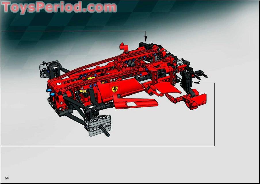 LEGO 8674 Ferrari F1 Racer 1:8 Instructions and Parts List