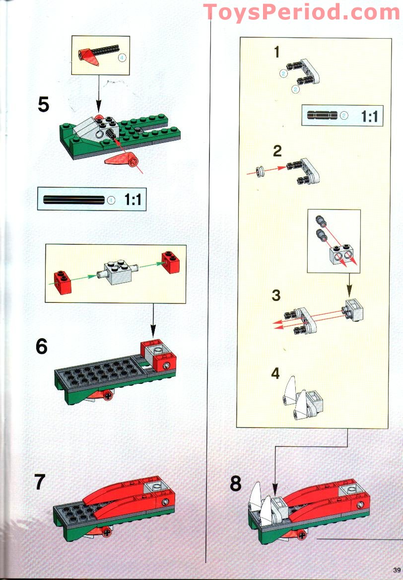 LEGO 8780 Citadel of Orlan Instructions and Parts List