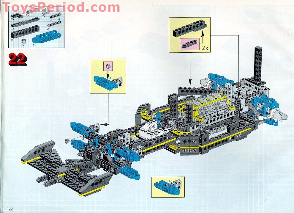 LEGO 8880 Super Car Instructions and Parts List