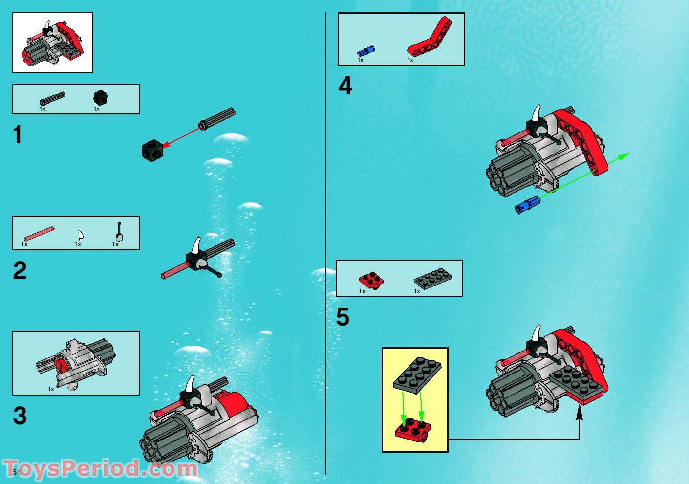 LEGO 8927 Toa Terrain Crawler Instructions and Parts List