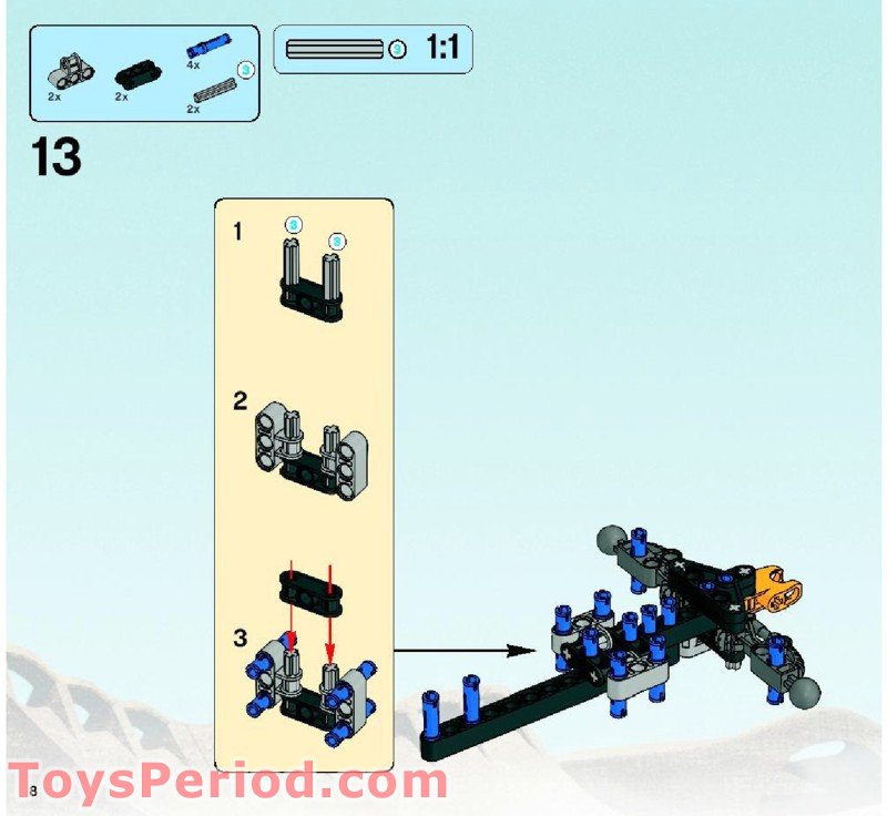 LEGO 8998 Toa Mata Nui Instructions and Parts List