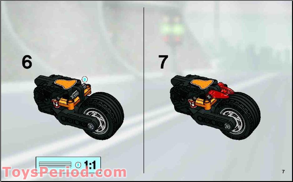 LEGO 8355 H.O.T. Blaster Bike Instructions and Parts List