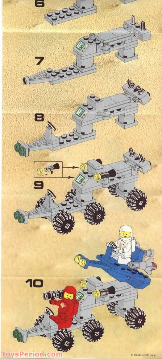 LEGO 6871 Star-Patrol Launcher Instructions and Parts List