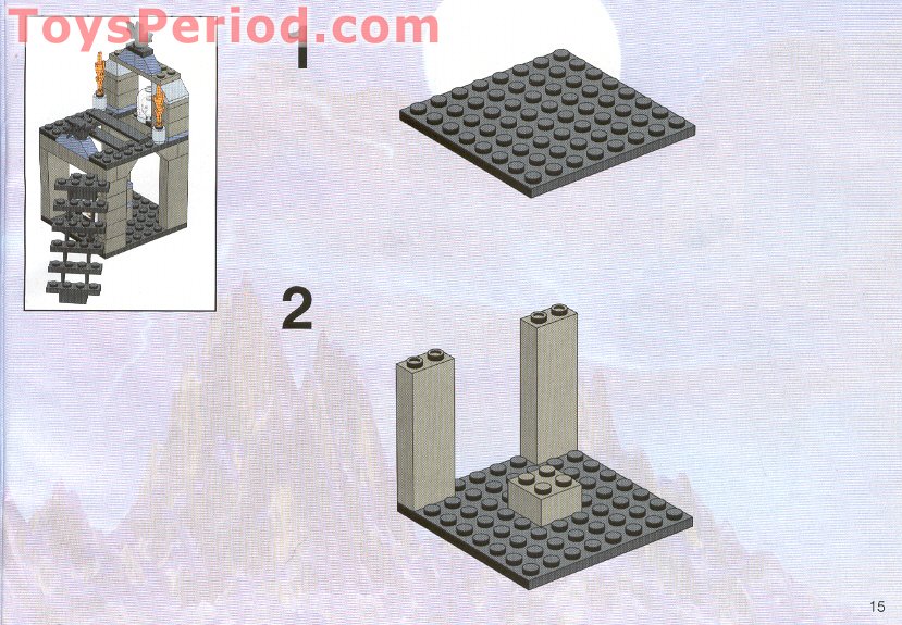 LEGO 1381 Vampire's Crypt Instructions and Parts List