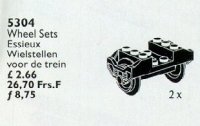 LEGO 5304 Two Wheelsets Parts List