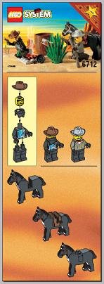 LEGO 6712 Sheriff's Showdown Instructions and Parts List