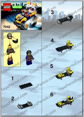 LEGO 7042 Dune Patrol Instructions and Parts List