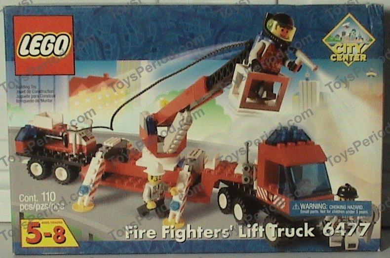 LEGO 6477 Firefighter's Lift Truck Instructions and Parts List
