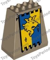 LEGO Sets with Part 54010pb02 Duplo Brick 3 x 6 x 5 Slope 75 Quadruple ...