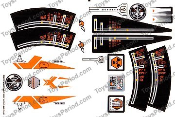LEGO Sets with Part 7692stk01 Sticker Sheet for Set 7692 - (59622/4506055)