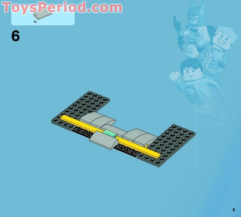 LEGO 6860 The Batcave Instructions and Parts List