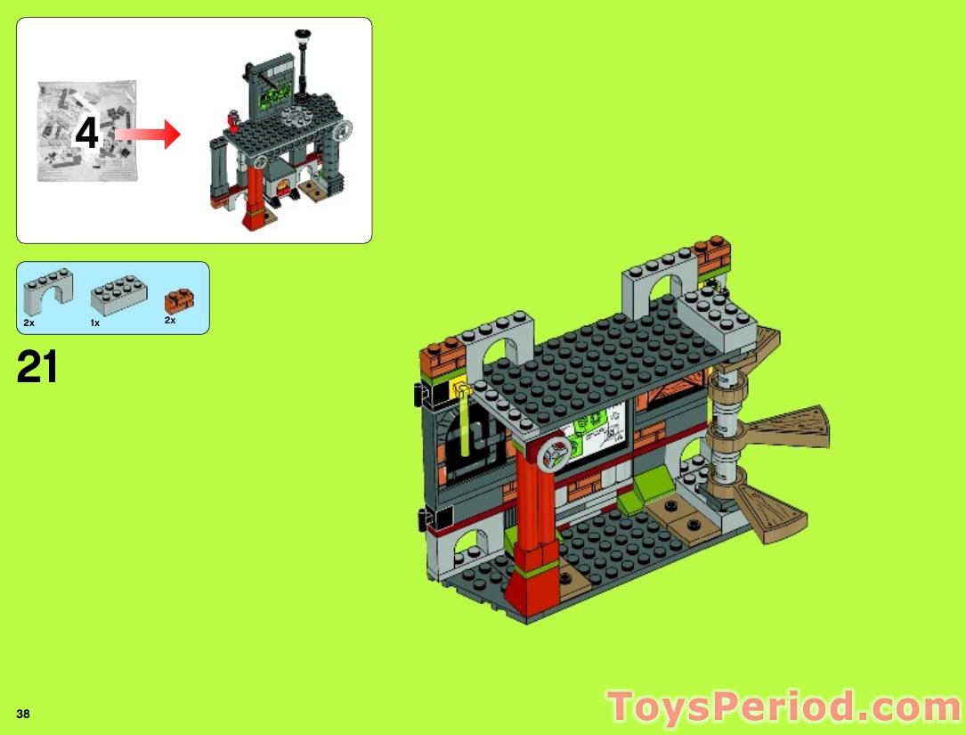 LEGO 79103 Turtle Lair Attack Instructions and Parts List