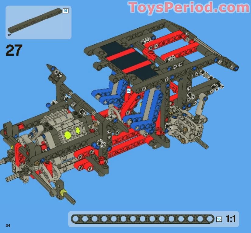 LEGO 8081 Extreme Cruiser Instructions and Parts List