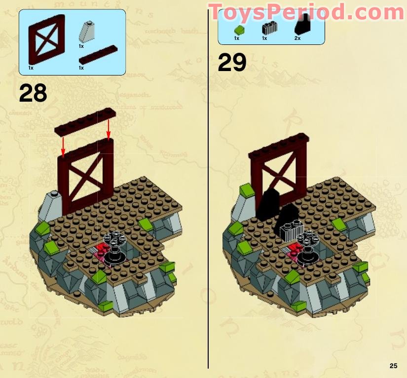 LEGO 9476 The Orc Forge Instructions and Parts List
