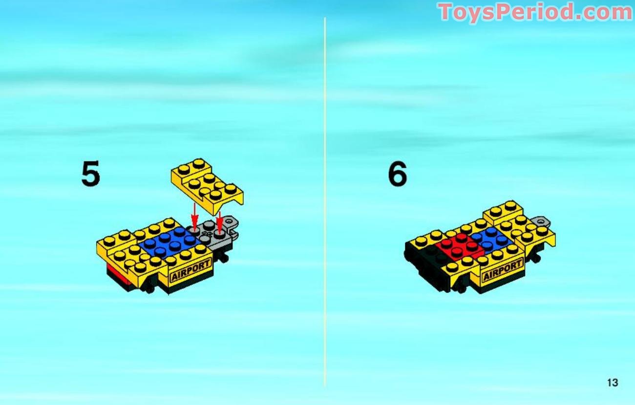 LEGO 3182 Airport Instructions and Parts List