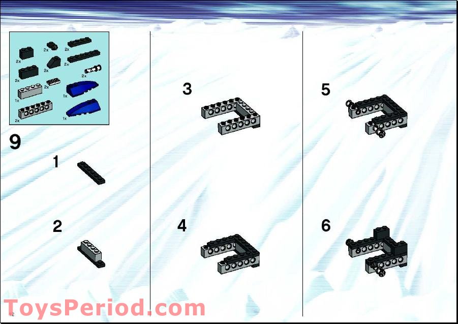 LEGO 4748 Ogel's Mountain Fortress Instructions and Parts List