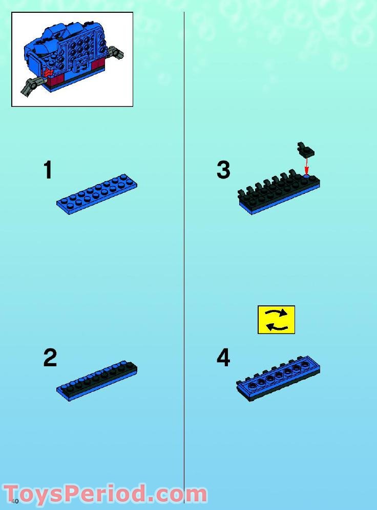 LEGO 4981 Chum Bucket Instructions and Parts List
