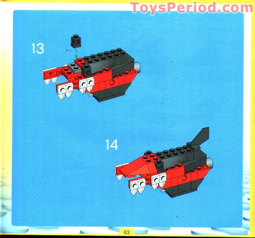 LEGO 4506 Deep Sea Predators Instructions and Parts List