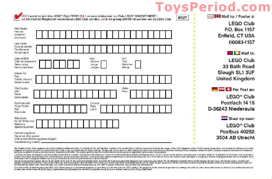 LEGO 6186 Build Your Own LEGO Harbor Instructions and Parts List