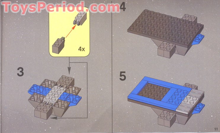 LEGO 6206 TIE Interceptor Instructions and Parts List