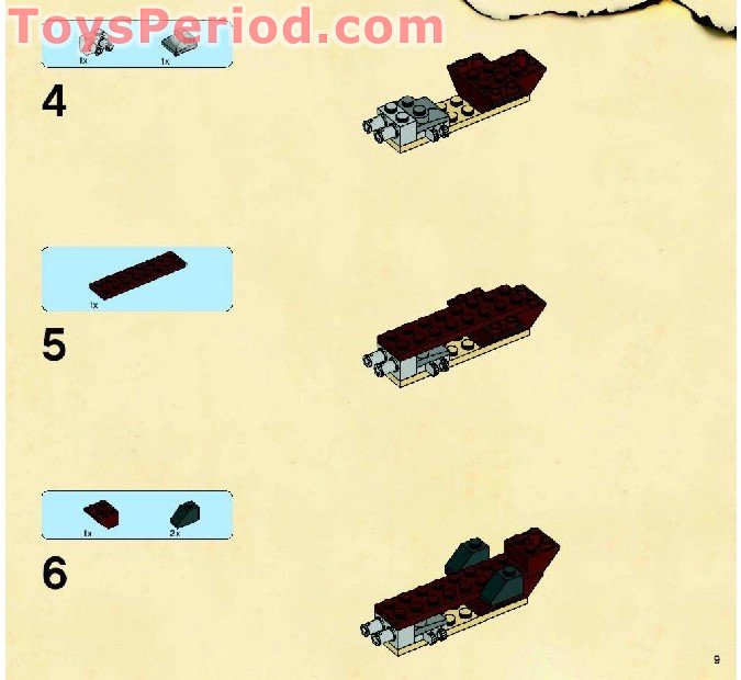 LEGO 6253 Shipwreck Hideout Instructions and Parts List