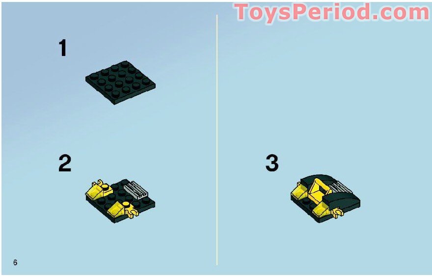 LEGO 7886 The Batcycle: Harley Quinn's Hammer Truck Instructions and ...