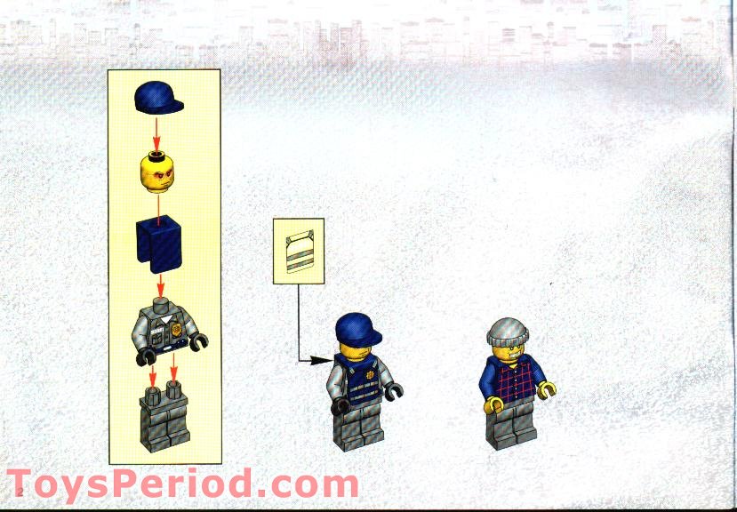 LEGO 7033 Armored Car Action Instructions and Parts List