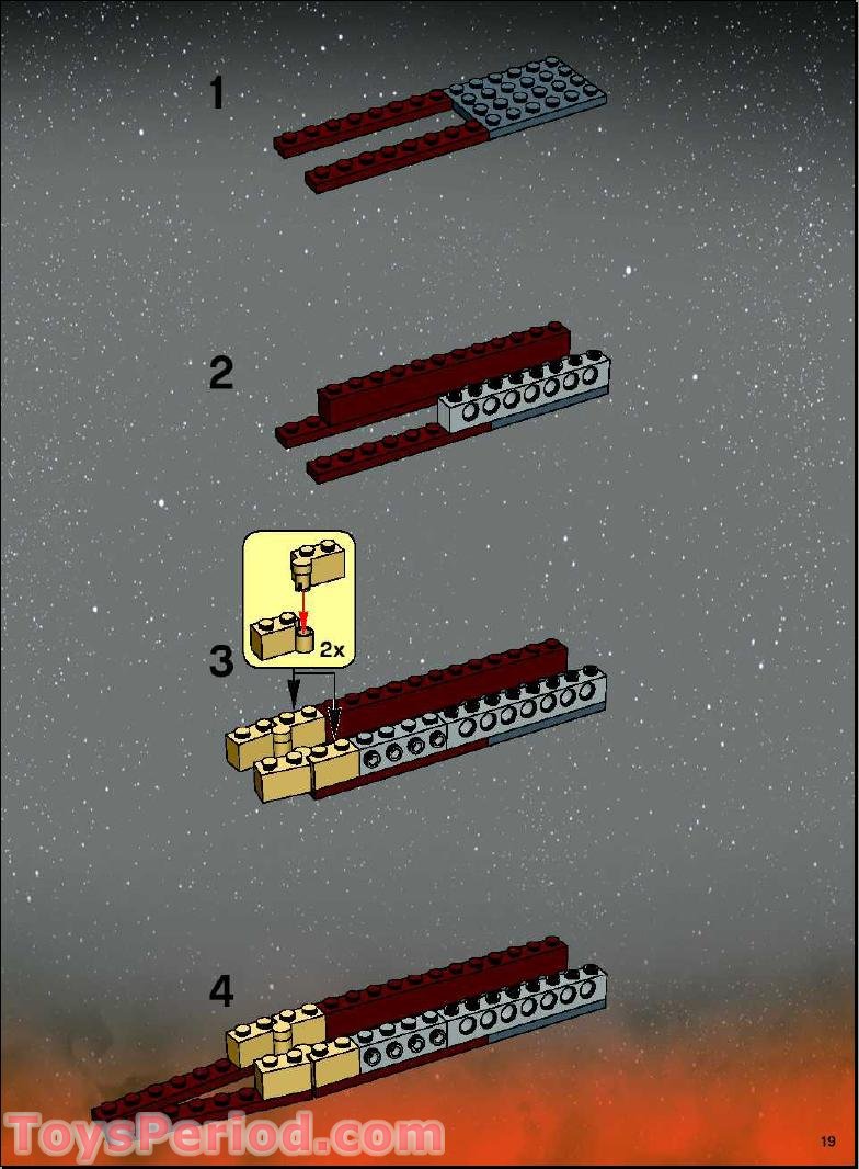 LEGO 7260 Wookiee Catamaran Instructions and Parts List