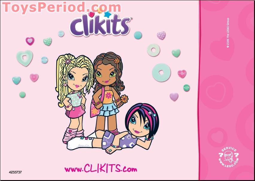 LEGO 7527 Pretty in Pink Beauty Set Instructions and Parts List