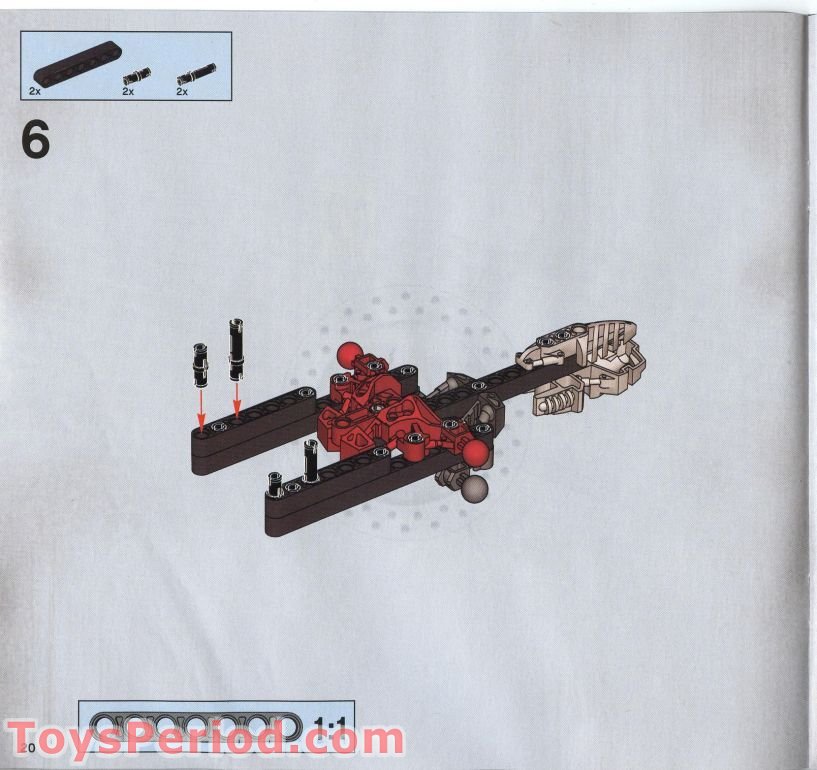 LEGO 8764 Vezon and Fenrakk Instructions and Parts List