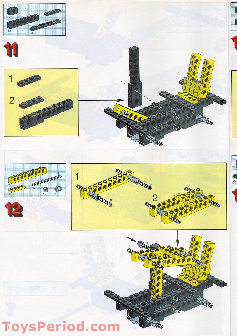 LEGO 8062 Universal Set with Storage Case Instructions and Parts List