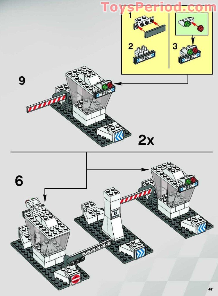 LEGO 8147 Bullet Run Instructions and Parts List