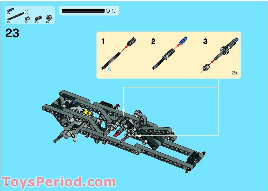 LEGO 8273 Off Road Truck Instructions and Parts List