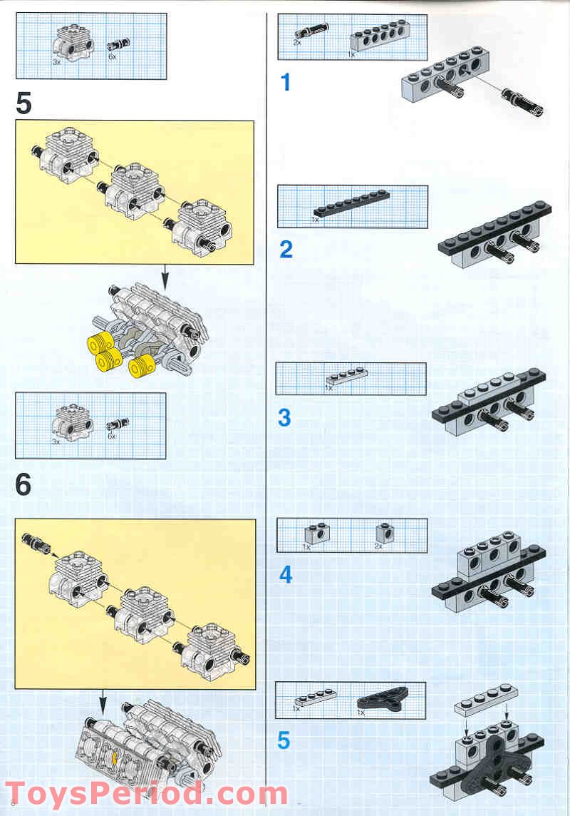 LEGO 8428 Turbo Command Instructions and Parts List