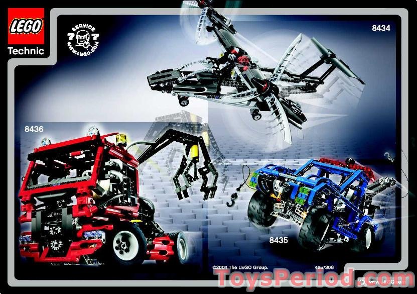 LEGO 8433 Cool Movers Instructions and Parts List