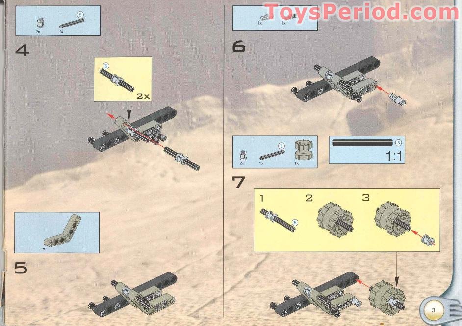 LEGO 8539 Manas Instructions and Parts List