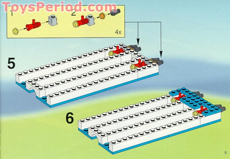 LEGO 2998 Stena Line Promotional Set: Hydrofoil Instructions and Parts List