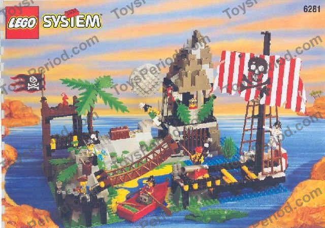 LEGO 6281 Pirates Perilous Pitfall Instructions and Parts List