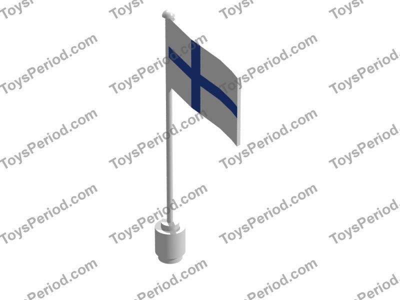 LEGO Sets with Part 777p04 Flag on Flagpole Type 2 with Finland Pattern ...