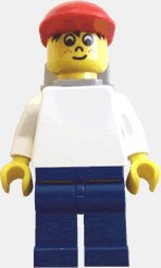 LEGO Sets with Minifigure trn004 Timmy, Dark Blue Legs, Red Cap, Backpack