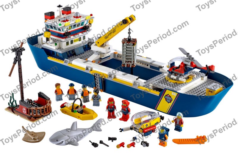 LEGO 60266 Ocean Exploration Ship Set Parts List