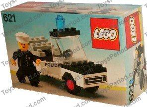 LEGO 621-1 Police Car Instructions and Parts List