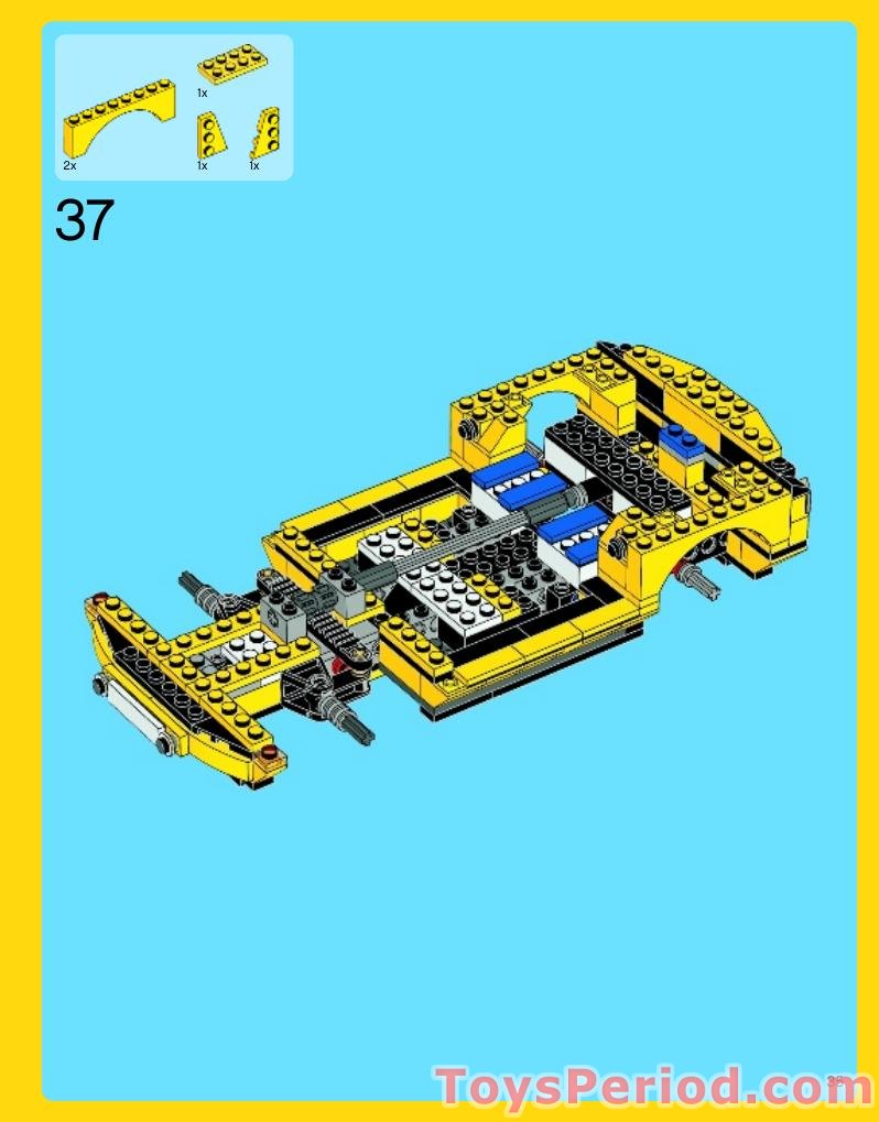 LEGO 5767 Cool Cruiser Instructions and Parts List