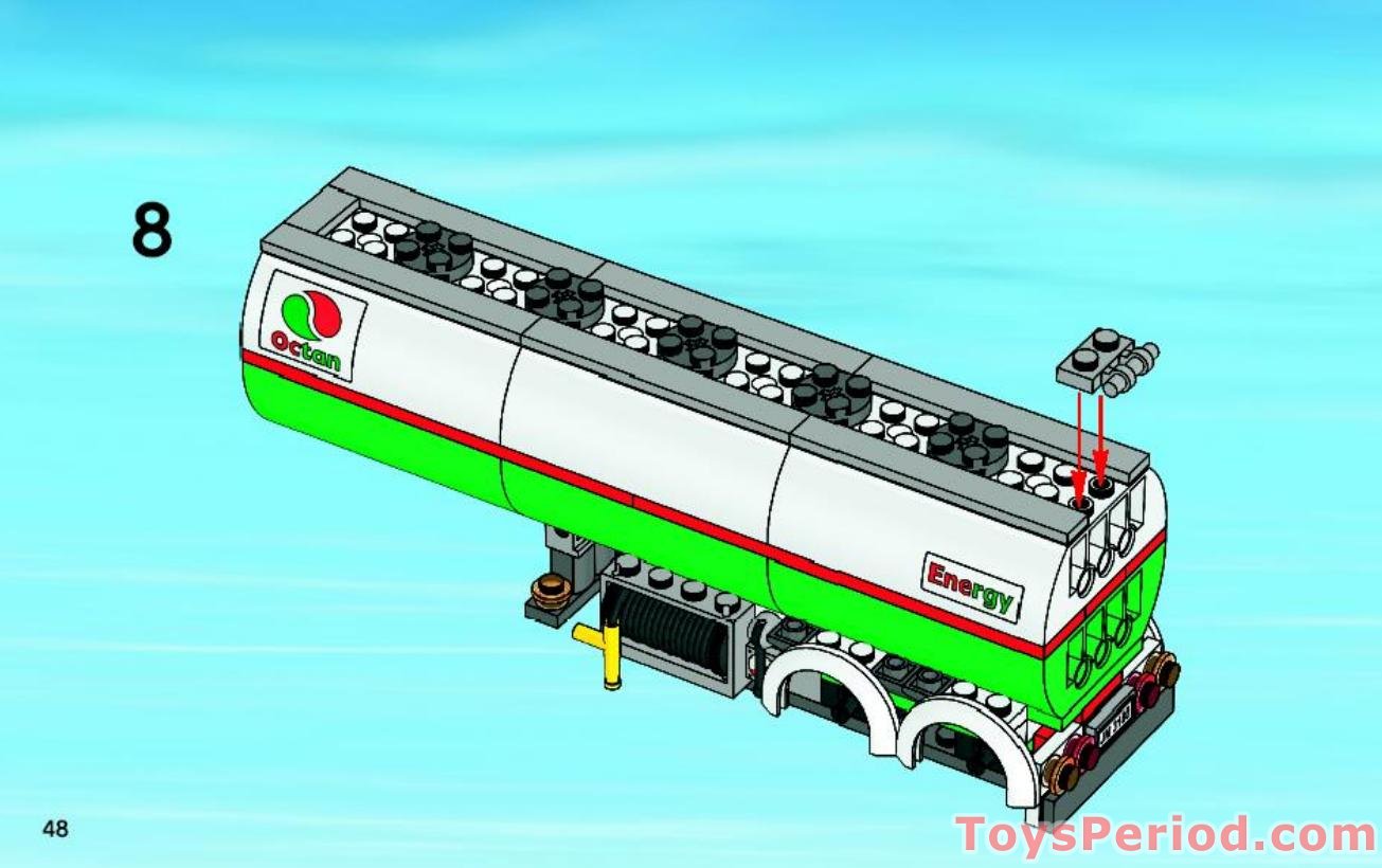 LEGO 3180 Tank Truck Instructions and Parts List