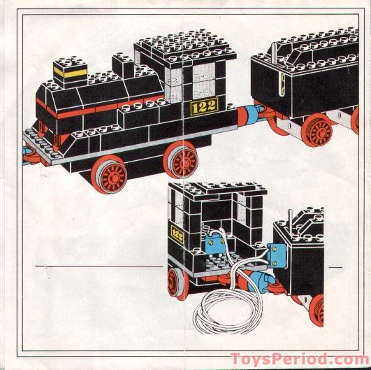 LEGO 122 Loco and Tender Instructions and Parts List