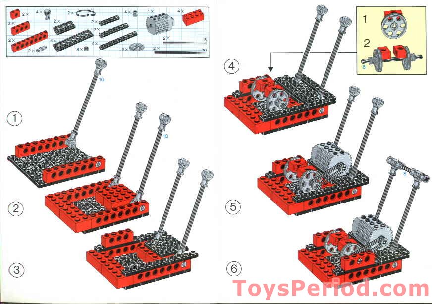 LEGO 1033 Building Instructions for Set 1032 Instructions and Parts List