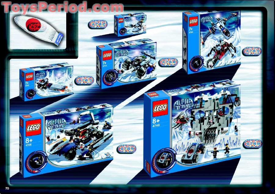 LEGO 4748 Ogel's Mountain Fortress Instructions and Parts List