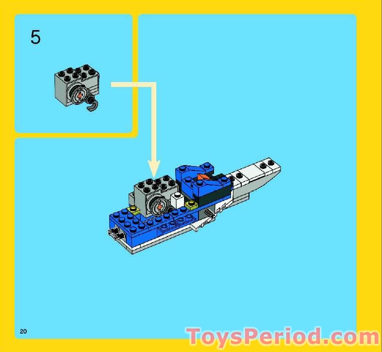 LEGO 4995 Cargo Copter Instructions and Parts List